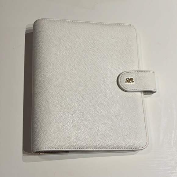 Other | Day Designer White Vegan Leather A5 Rings Agenda Cover | Poshmark